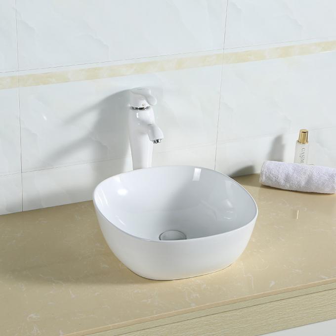 250mm 350mm Round Shallow Countertop Basin Sink Bowl Seamless