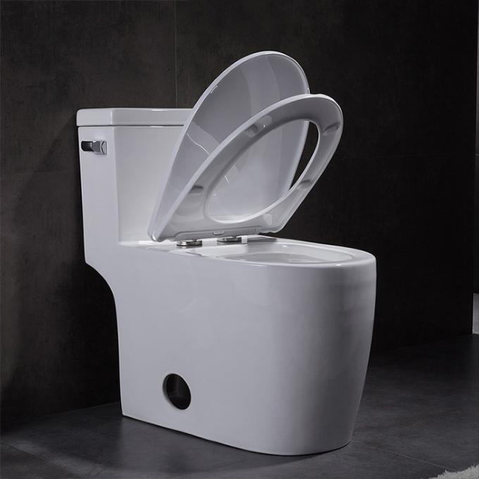 Seamless CUPC Toilet Single Piece Flush Tank Siphonic Commode Flush System