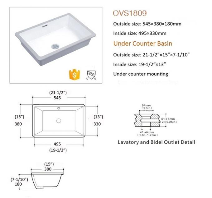 Common Wash Basin Secure Undercounter Installation Bathroom Sink